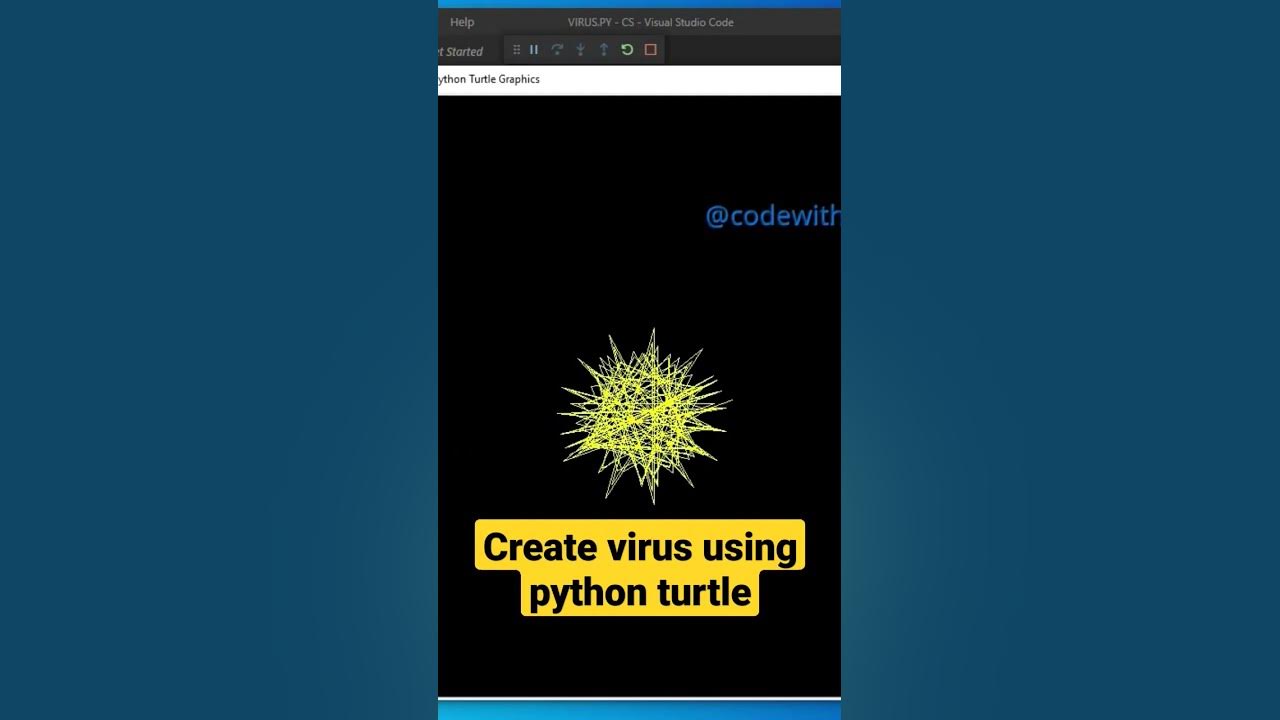 Create Virus Using Python Turtle Shorts Viralshorts Viralvideo Trending Viral Coding Youtube