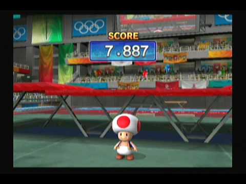 Mario and Sonic at the Olympics: Trampoline Event (2/3) - YouTube