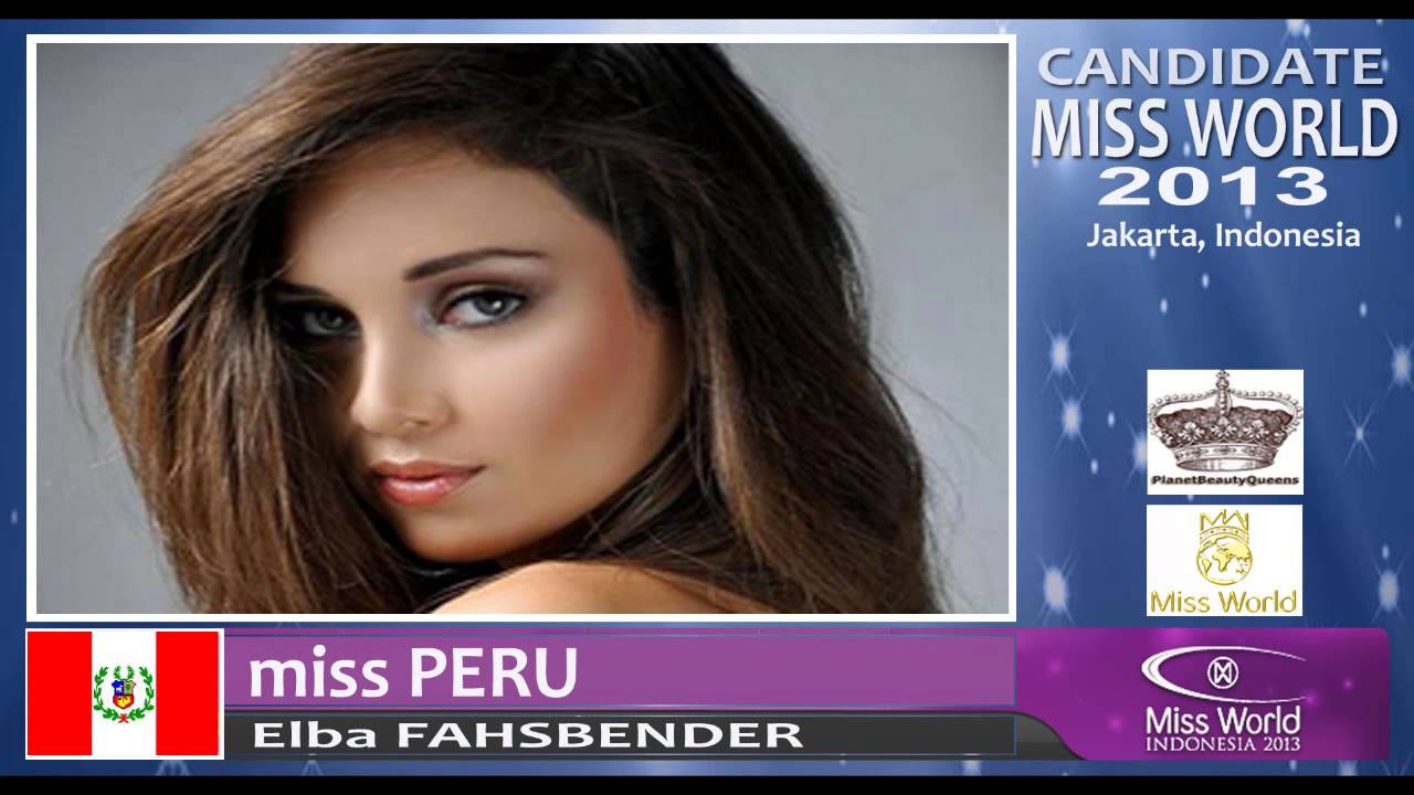 MISS PERU Candidate Miss World 2013 - YouTube