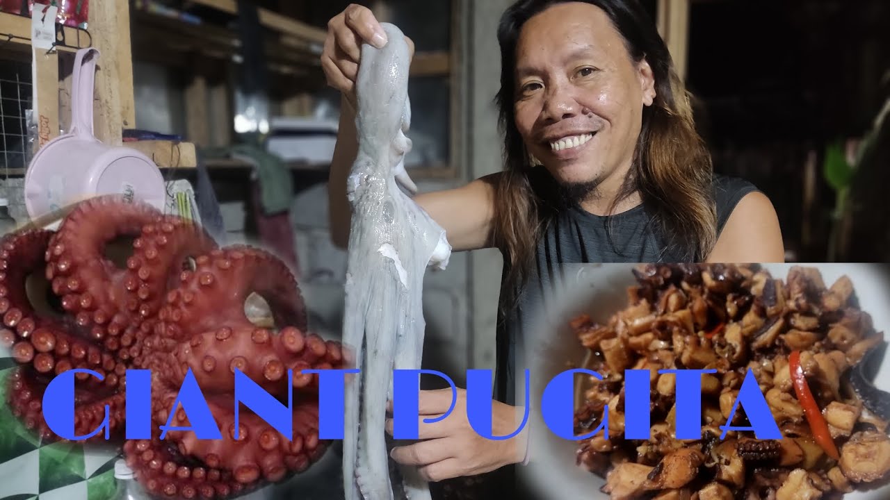 GIANT PUGITA/OCTOPUS!!! Paano magluto ng PUGITA#bassfishing # ...