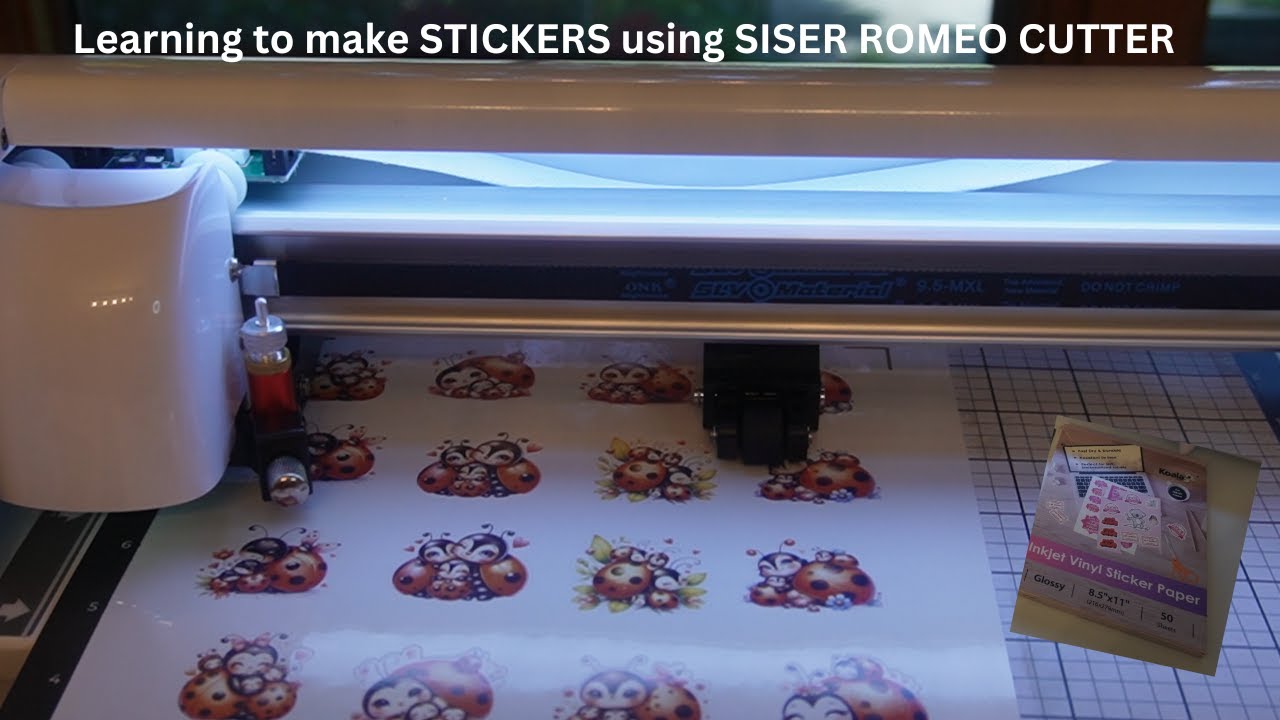 Learning To Make Stickers Using Siser Romeo Cutter - YouTube