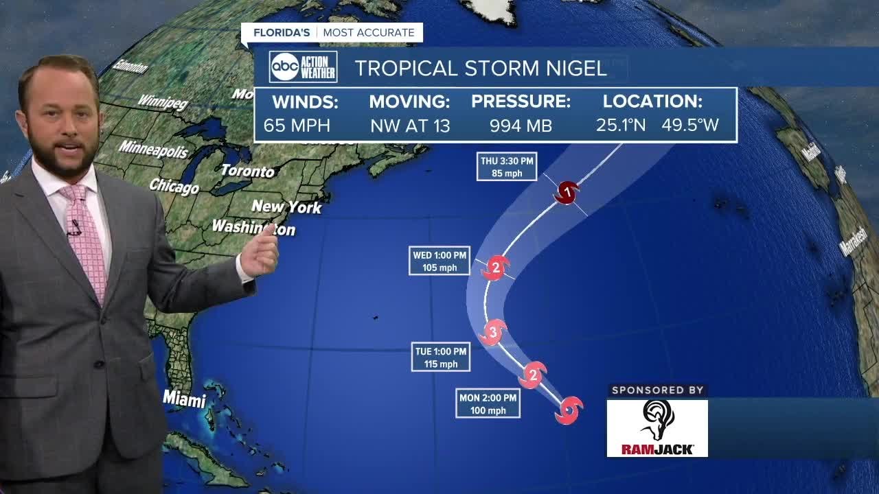 Tracking the Tropics | Tropical Storm Nigel continues moving northwest ...