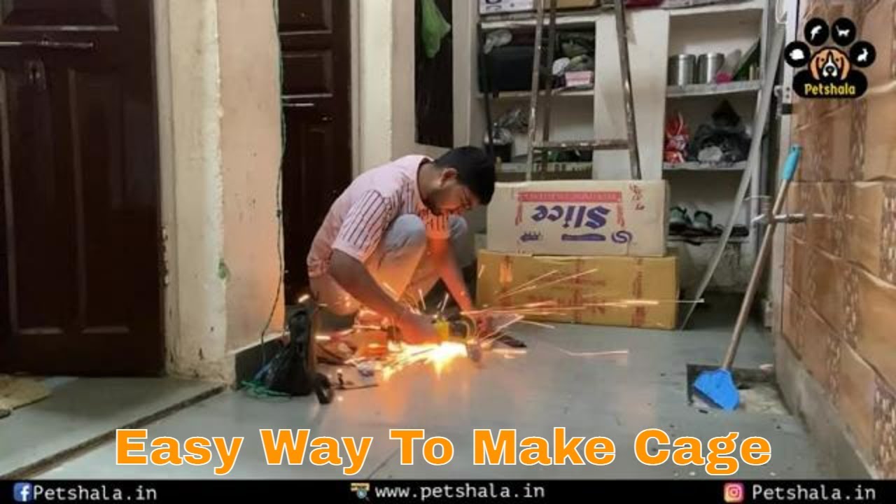 Slotted angle cage | How To Make Slotted Angle Cage | Slotted angle ...