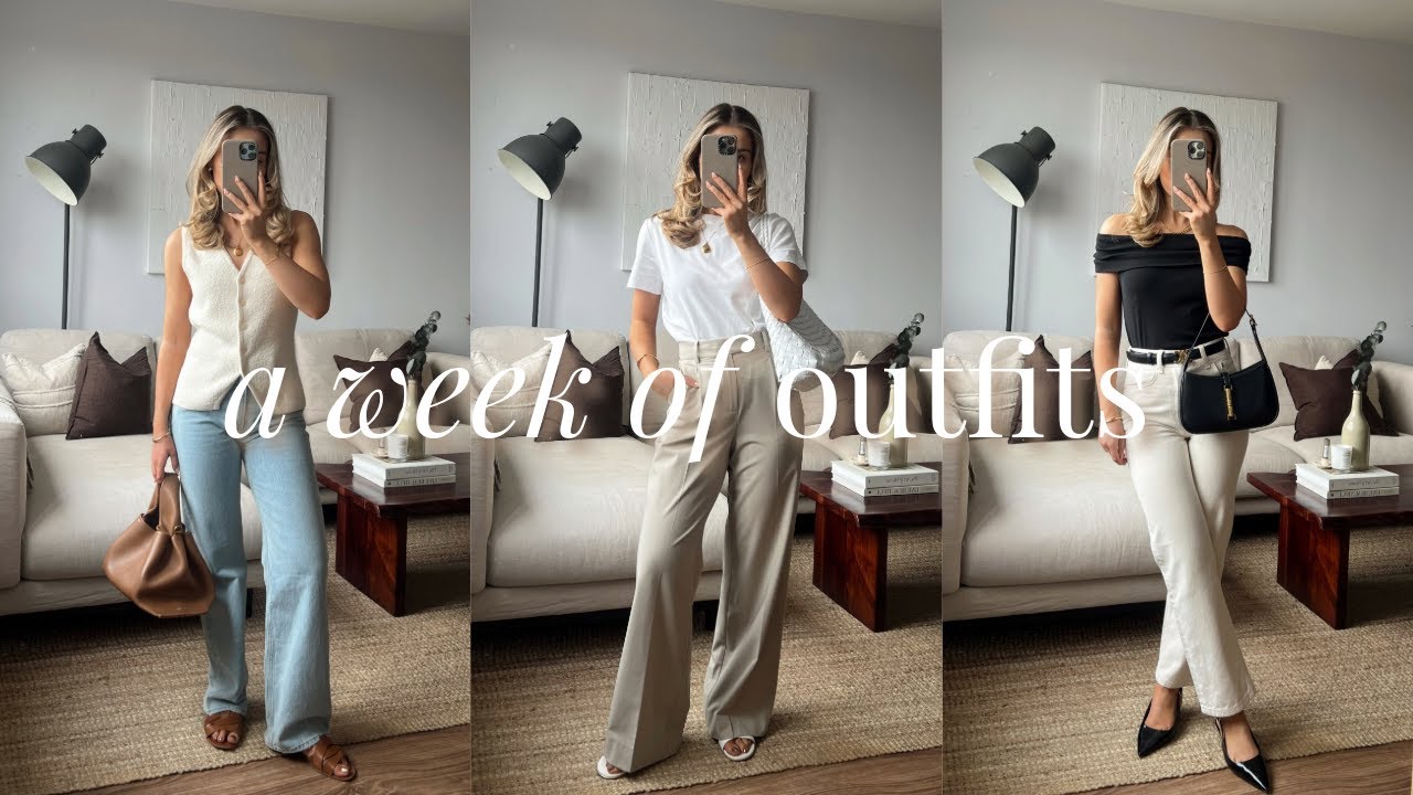 WHAT I WORE IN A WEEK | EVERYDAY SPRING OUTFIT INSPO - YouTube