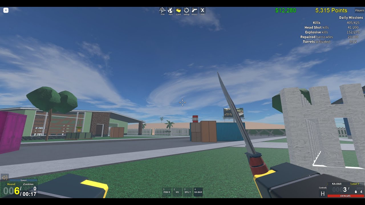 Zombie Uprising [roblox gameplay] - YouTube