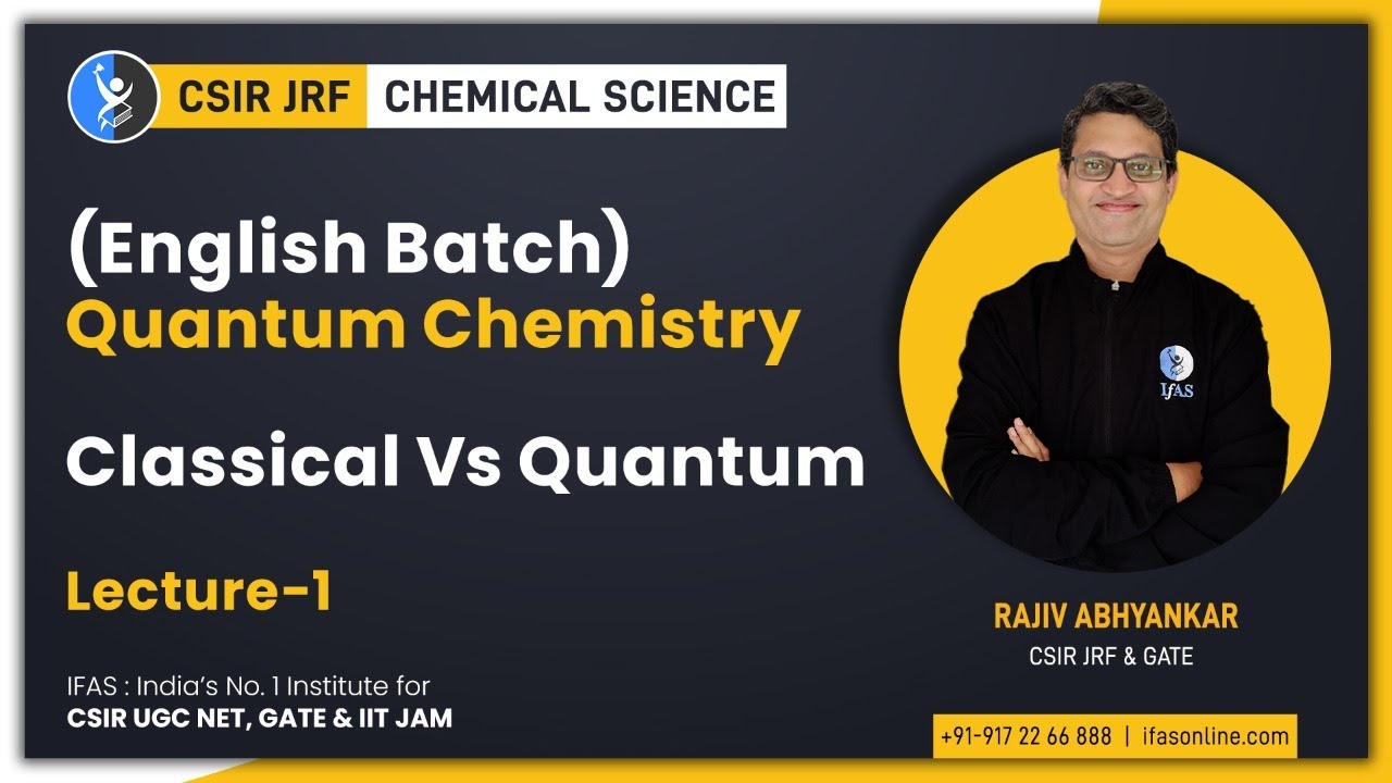Complete CSIR NET Quantum Chemistry course in English - YouTube