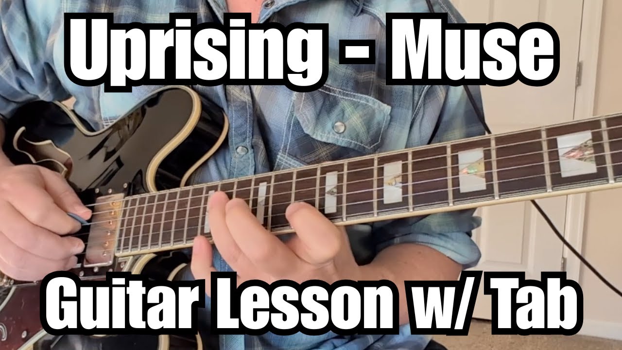 UPRISING Guitar Lesson MUSE w/ Tabs FULL SONG - YouTube