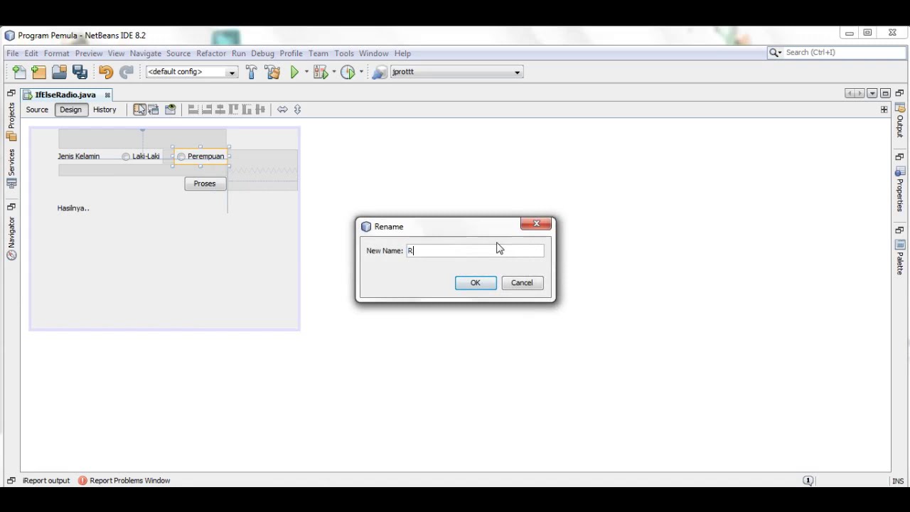 If Else Pada Radio Button Di Jframe Netbeans Java Part3 Youtube