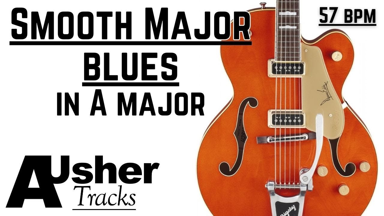 A Smooth Blues Guitar Backing Track Jam in A major - YouTube