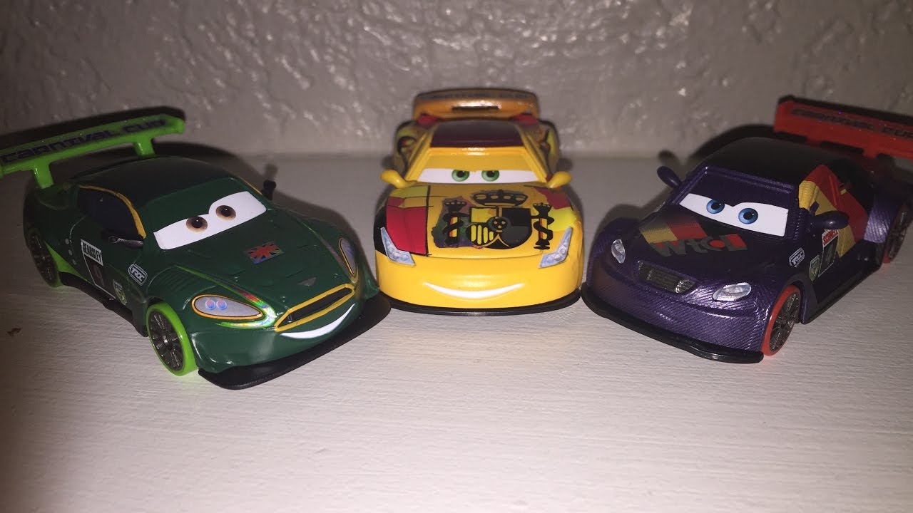 Mattel Pixar Cars 2016 Carnival Racers Max Schnell, Miguel Camino ...