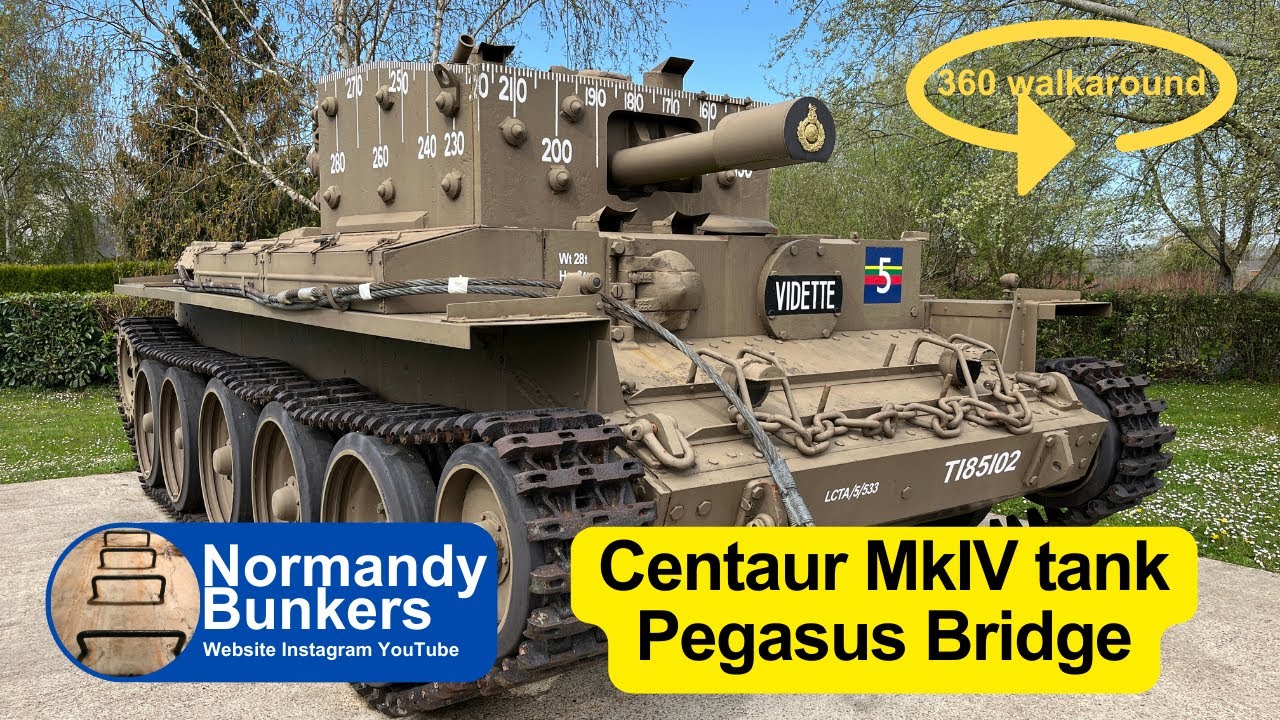 NEW SERIES - WALKAROUND: WW2 Centaur tank, Pegasus Bridge - YouTube