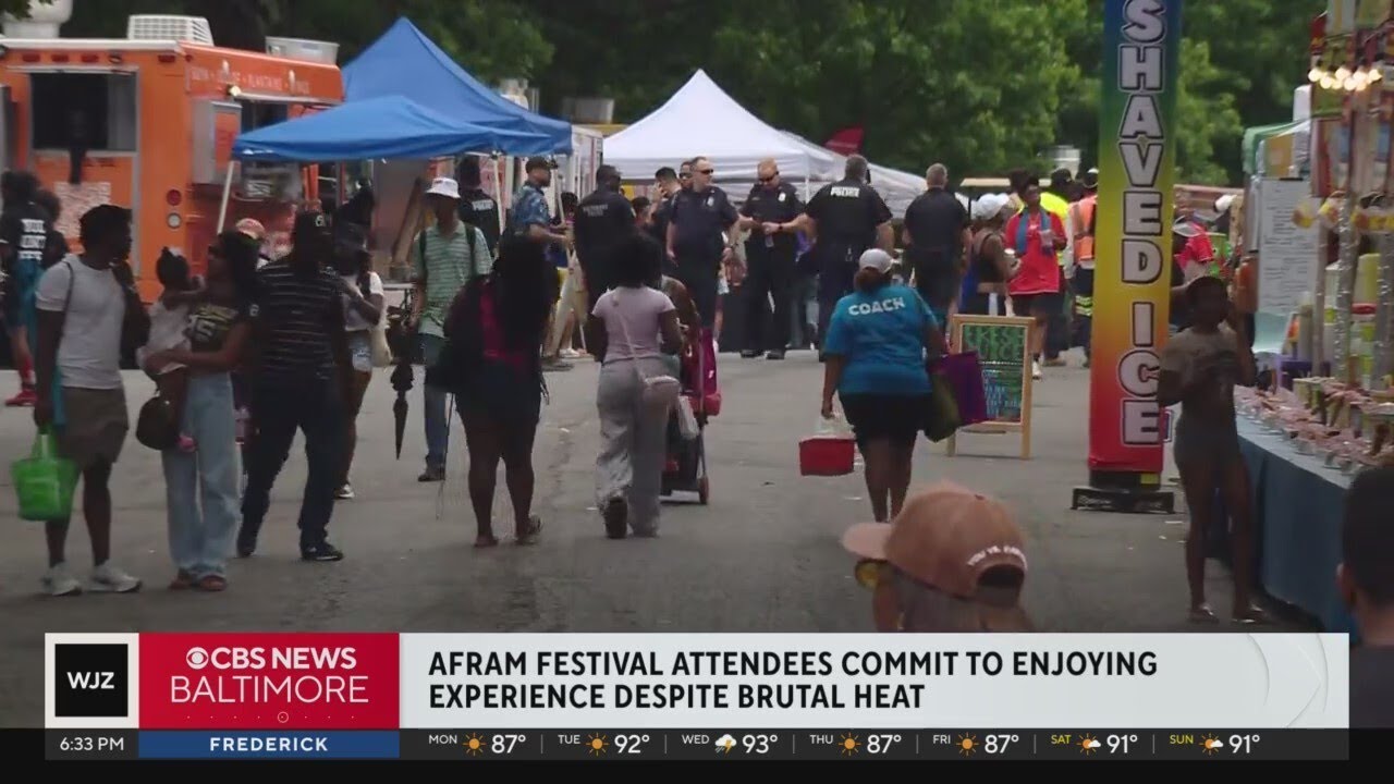 AFRAM festival attendees enjoy experience despite brutal heat - YouTube