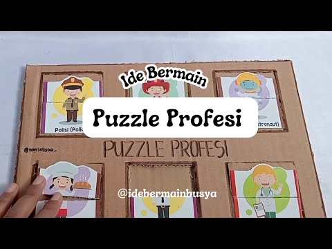 🪁Puzzle Profesi🪁Mengenalkan Macam-Macam Profesi Dengan Bermain Puzzle # ...