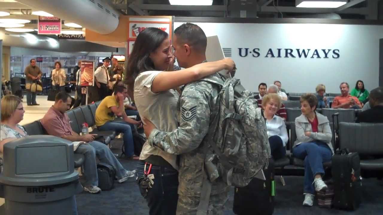 Welcome my Airman home~! - YouTube