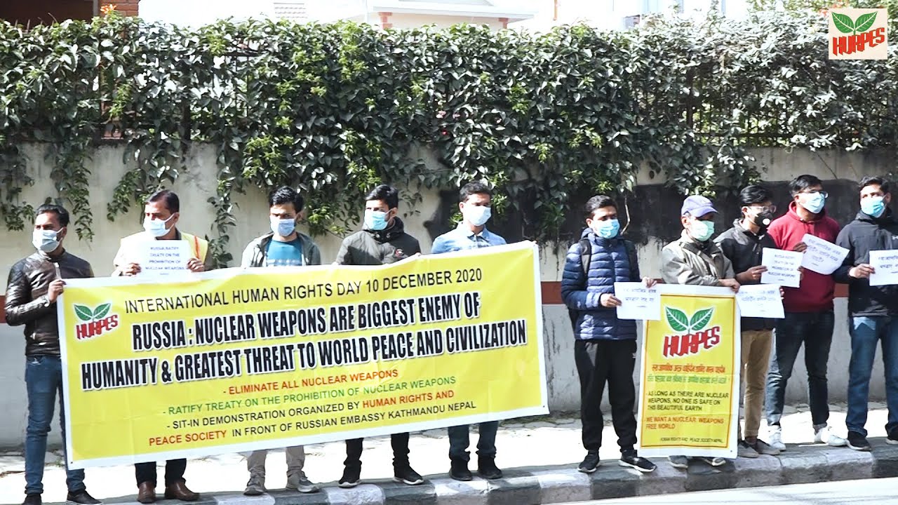 DEMONSTRATION-3 IN FRONTOF RUSSIAN EMBASSY IN KATHMANDU,CALLING TO ...