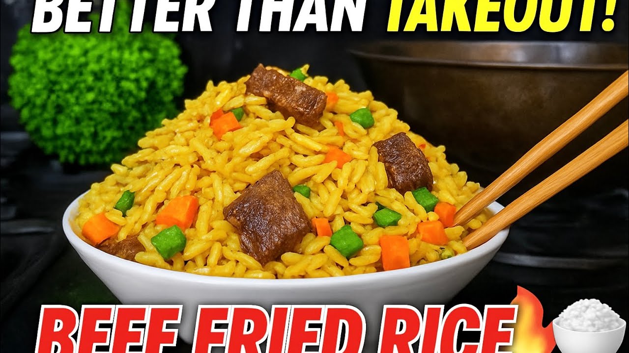 How to make Beef Fried Rice at Home 🍚🔥 (Quick & Easy) - YouTube