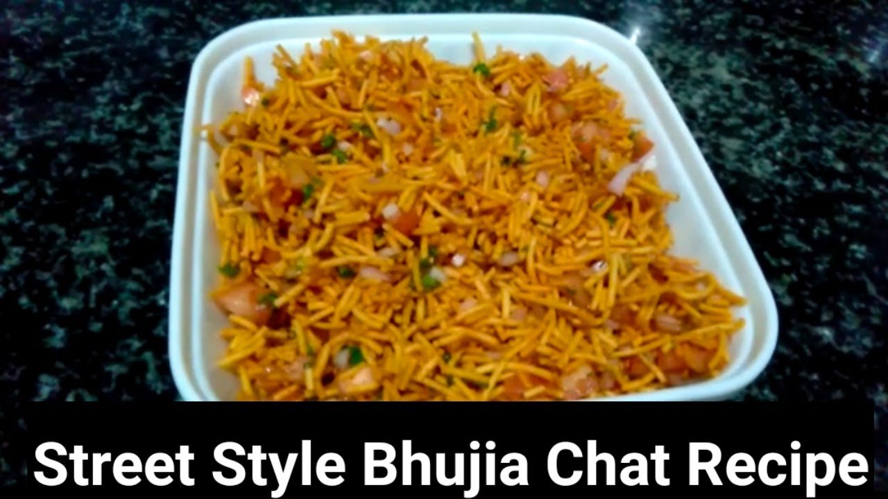 Bhujia Chat Recipe // Popular Street Food // Indian spicy Food - YouTube