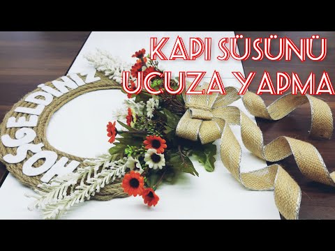 Hem Güzel Hem Ucuz Siz de Yapmak İstemez misiniz? Kapı süsü yapımı