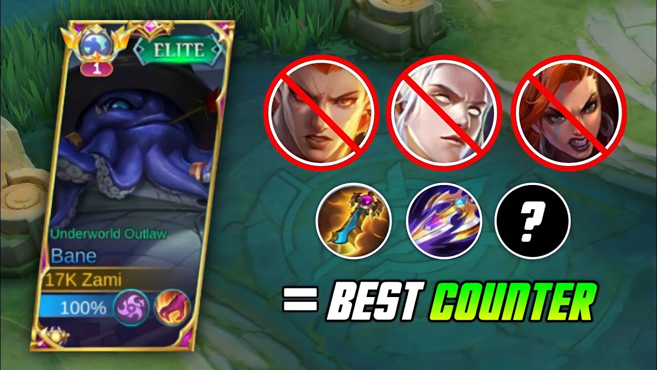 BANE NEW BEST COUNTER BUILD & EMBLEM 2023!! (enemy 1 hit) - YouTube