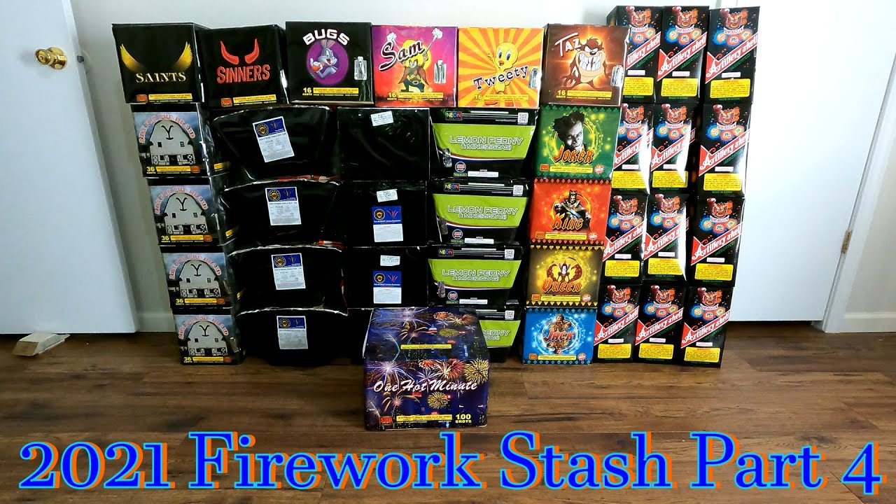 2021 Firework Stash Part 4 (9 Heavy Hitter Cases) - YouTube