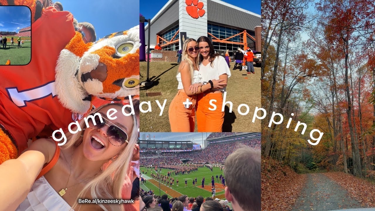 VLOG- gameday + shopping in gvl!!! - YouTube