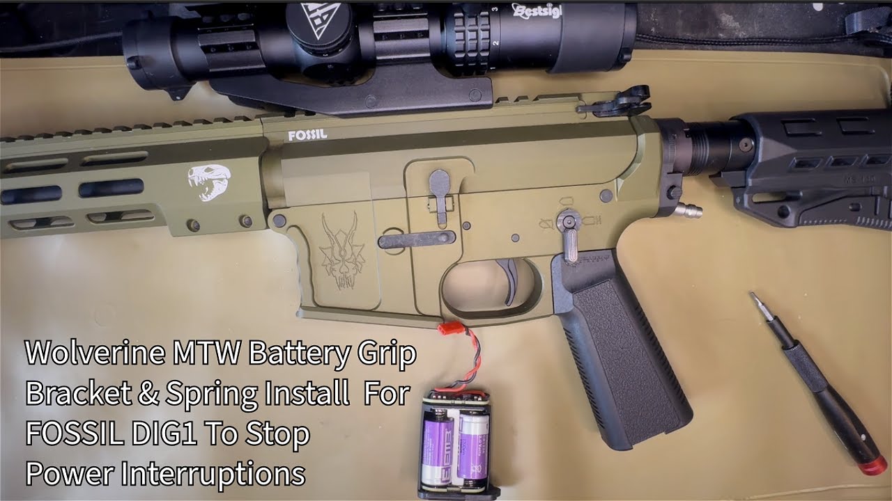 Wolverine MTW Battery Grip Bracket & Spring Install For FOSSIL DIG1 To ...