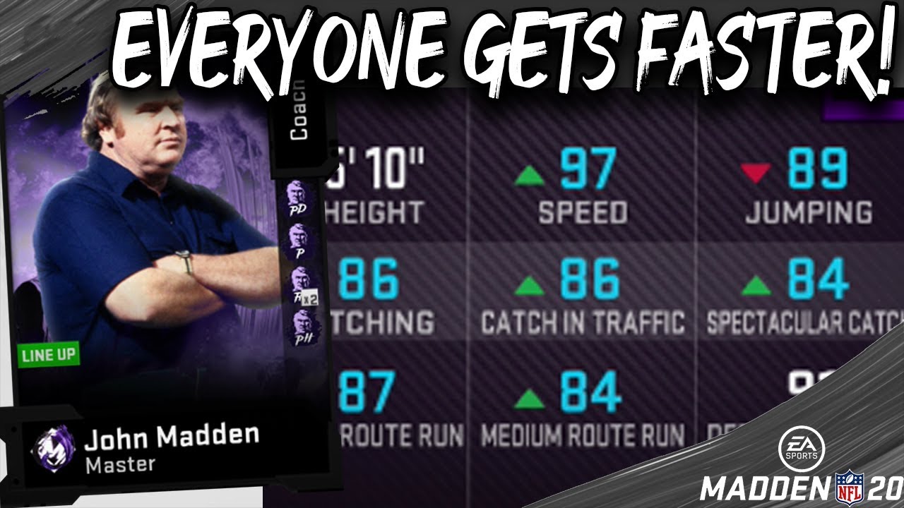 THE WHOLE TEAM GOT FASTER! *SPEED BOOST* MADDEN 20 ULTIMATE TEAM - YouTube