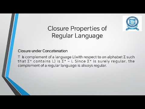 Closure Properties of Regular Languages - YouTube