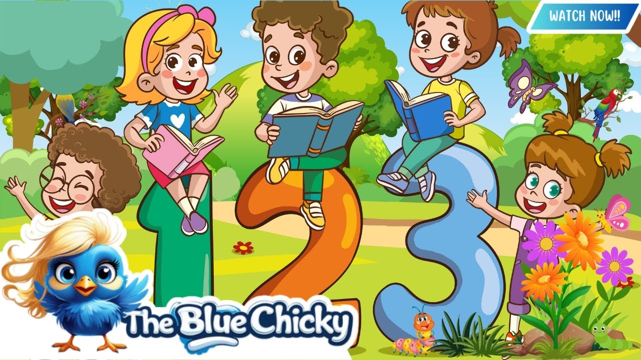 Counting Numbers 1 to 10 - The Blue Chicky - Kids Songs & Nursery ...