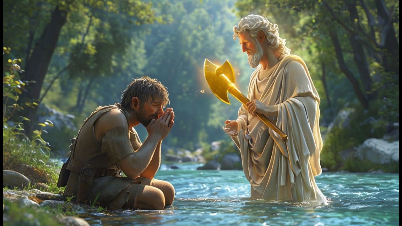 The Honest Woodcutter｜Aesop's Fables｜Children's stories｜Bedtime Story ...