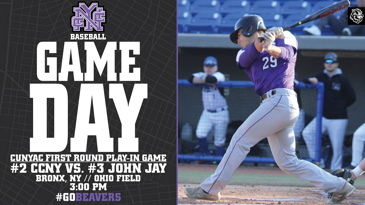 CCNY Baseball vs. John Jay | 2022 CUNYAC Baseball Championship Play-In ...