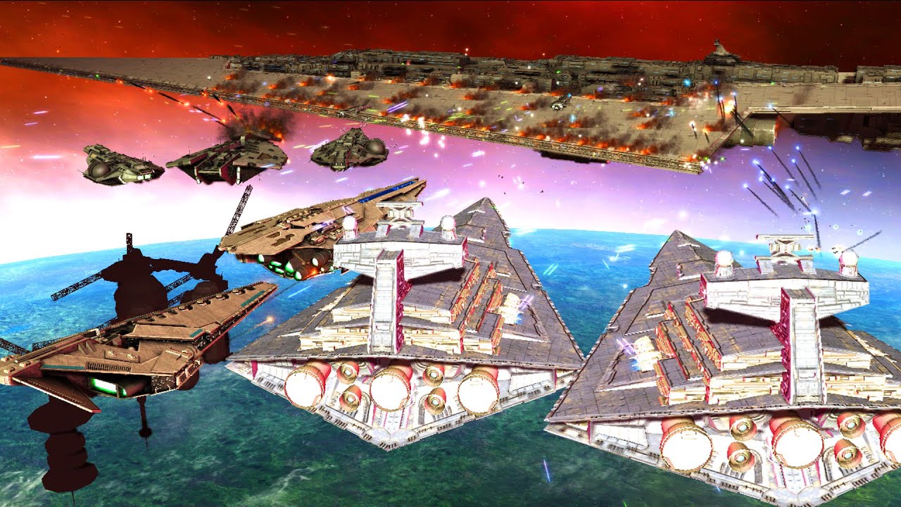 Largest Imperial Navy STARDESTROYER Ever Under Siege by THRAWN! - Star ...