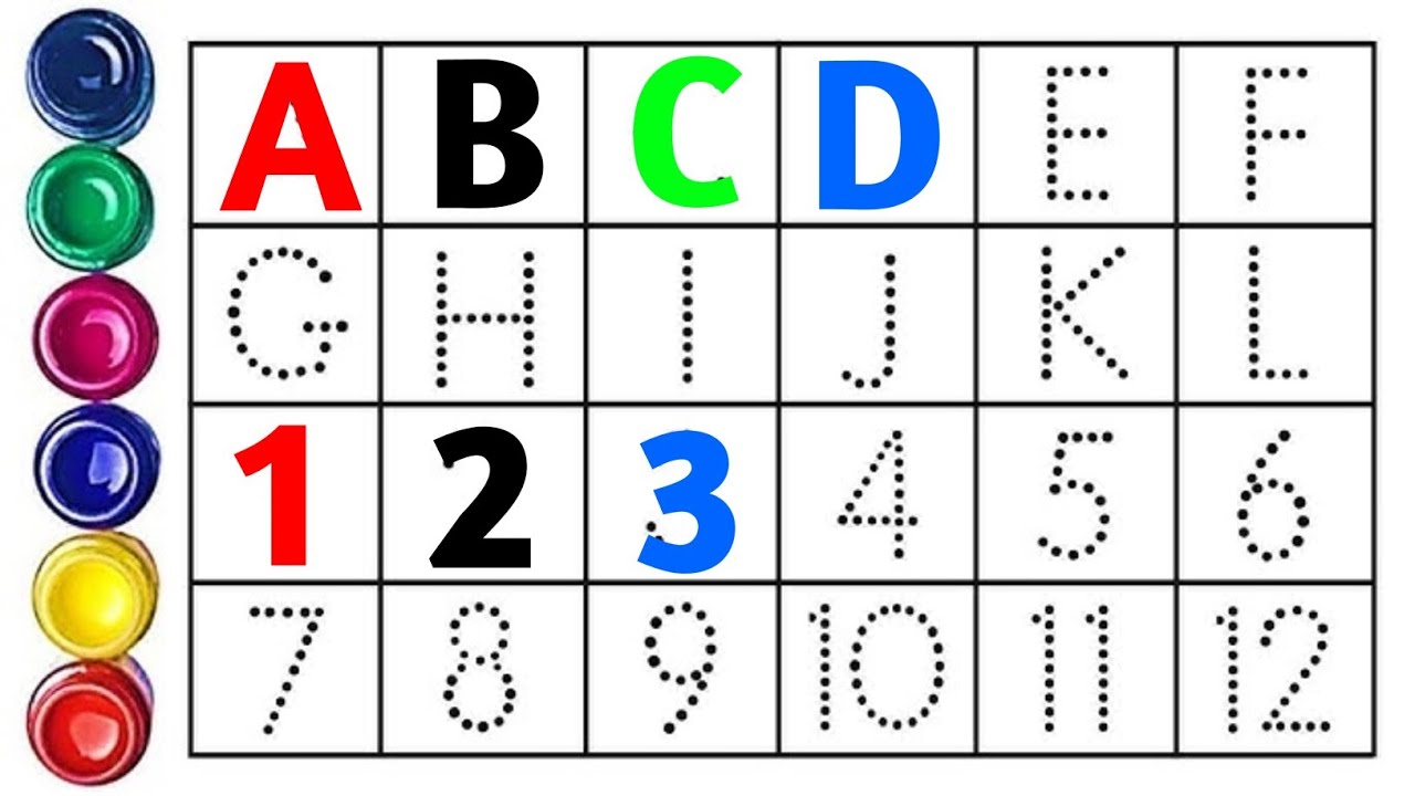 One two three, 1 to 100 counting, ABCD, ABC, 123, 123 Numbers, learn to ...