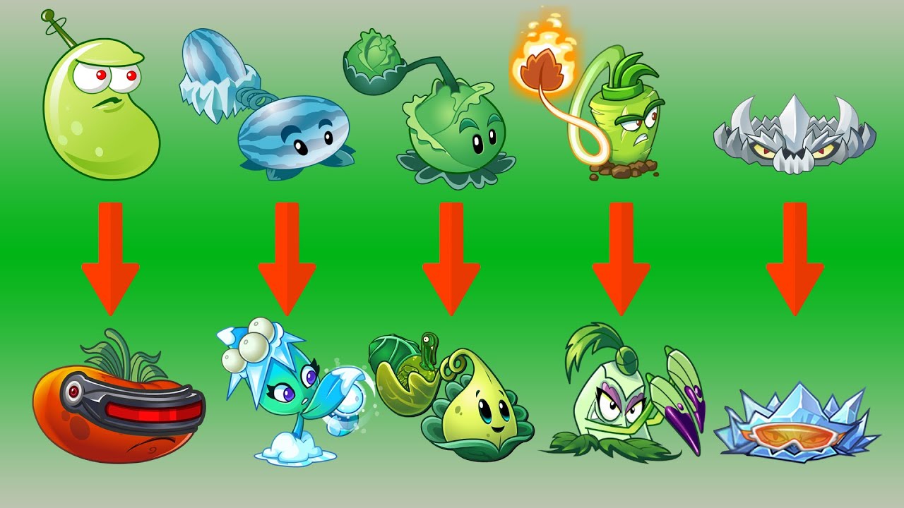 Every Plants Evolution NOOB Vs PRO Plants - PvZ 2 Evolution - YouTube