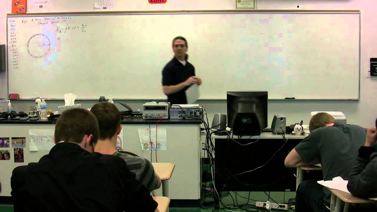 Example - Electric Field caused by a Thin, Spherical, Uniformly Charged ...