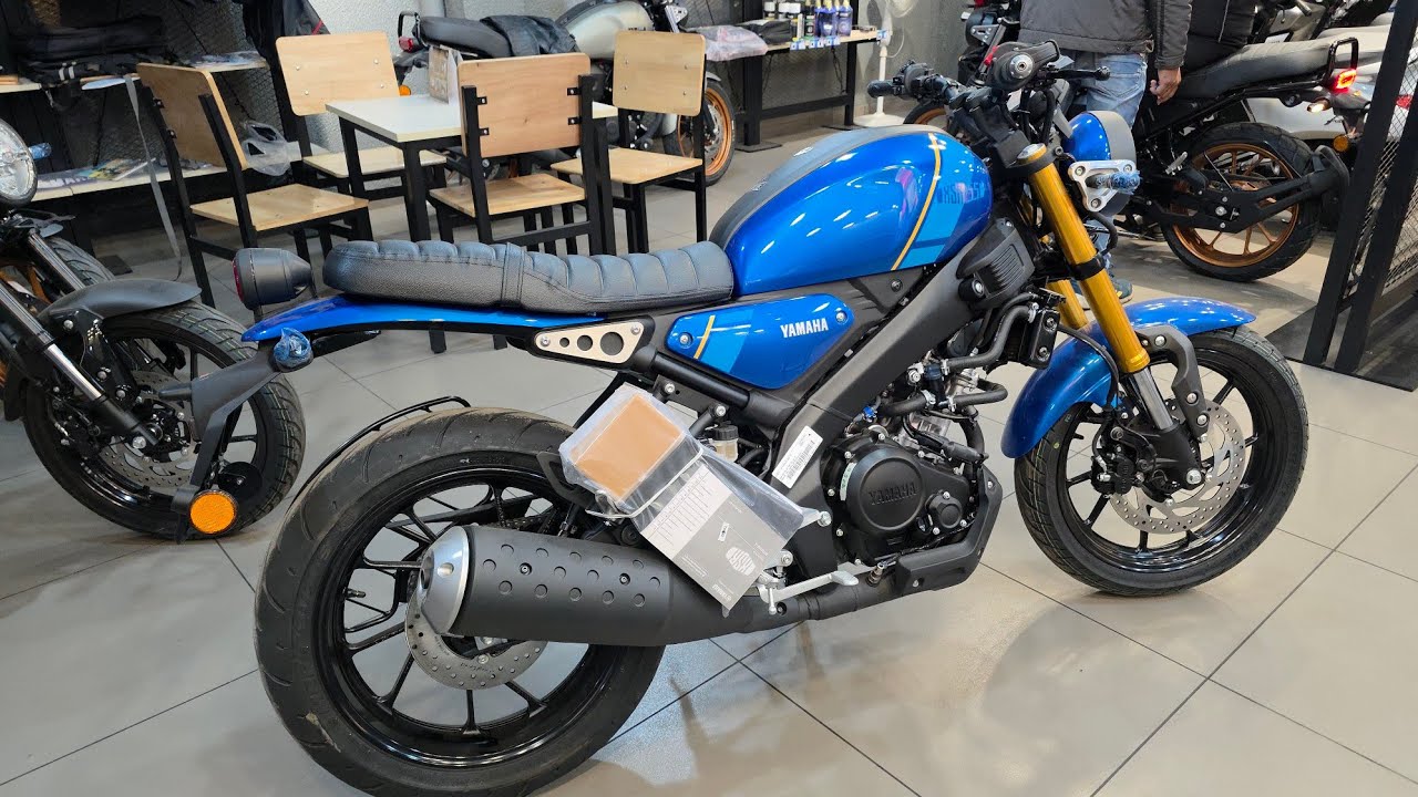 All New 2025 Yamaha XSR 155 - Metallic Blue - YouTube