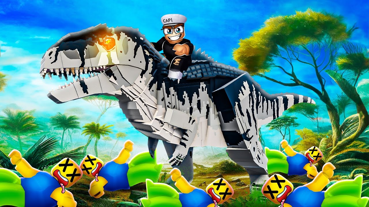 Becoming the GIGANOTOSAURUS in JURASSIC BLOCKY - YouTube