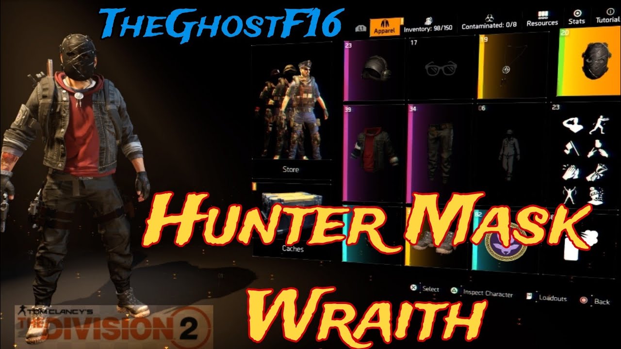 The Division 2 - [Year 1] Hunter Wraith Mask Guide - YouTube