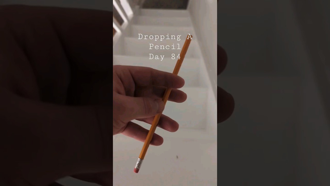 I Drop A Pencil - Day 84 #droppingapencil #shorts #84 - YouTube