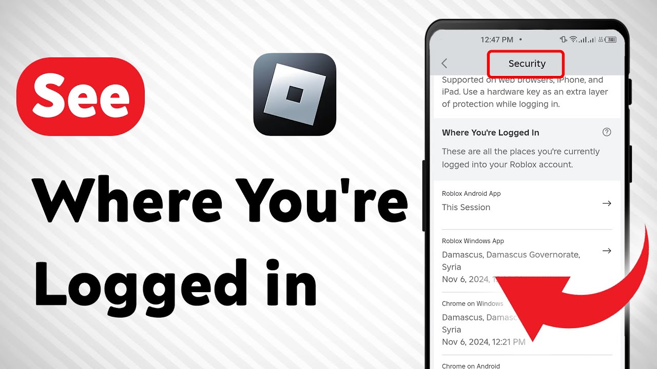 How to See where you're Logged in on Roblox (Updated) - YouTube