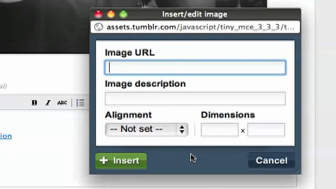 Tumblr: How to add photos to reblog captions - YouTube