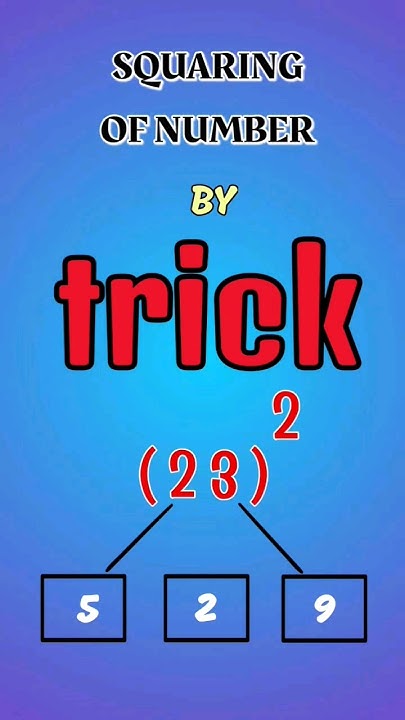 Squaring of any Number | Square of Digit | Square Trick |Maths Squaring Trick | Two Digit ...