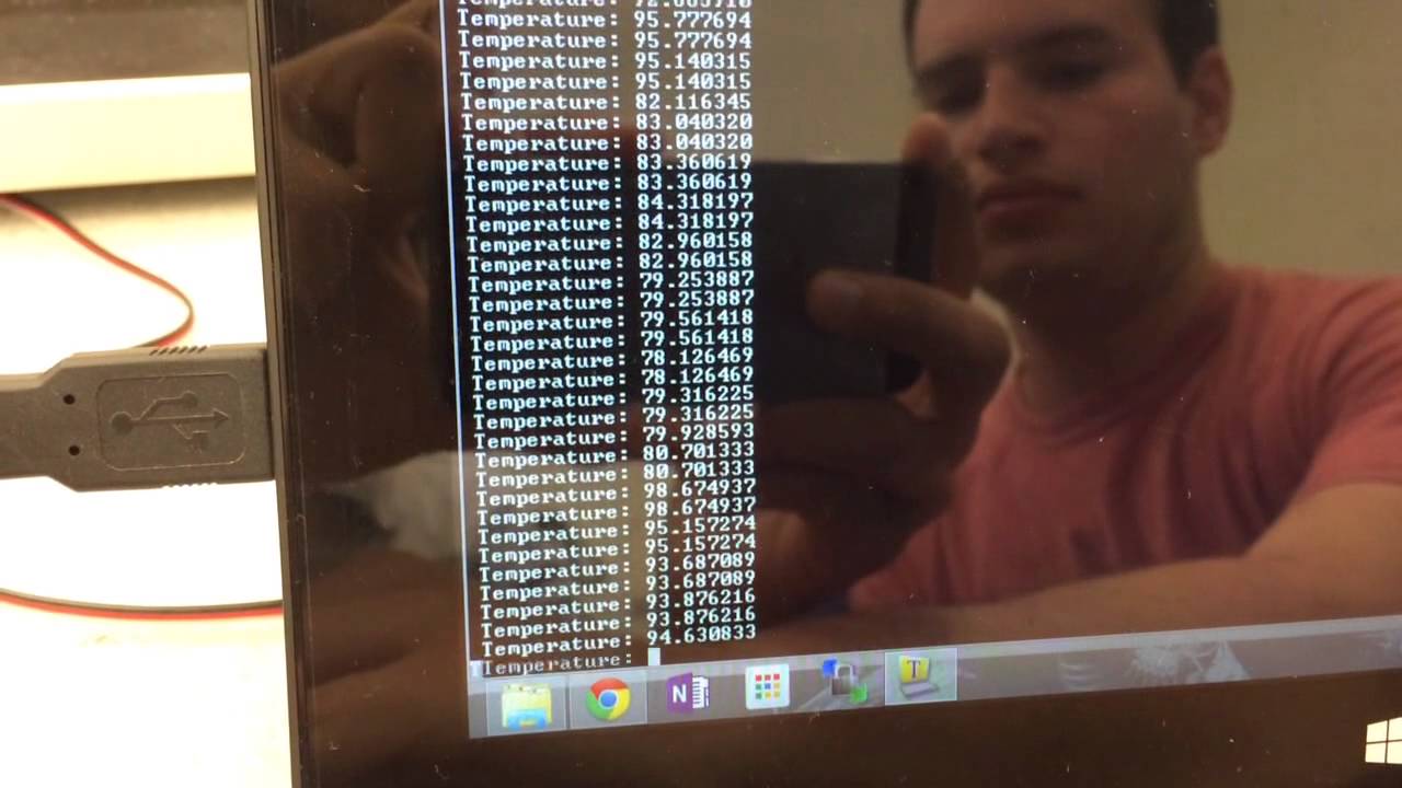 TMP006 temperature sensor with mbed - YouTube