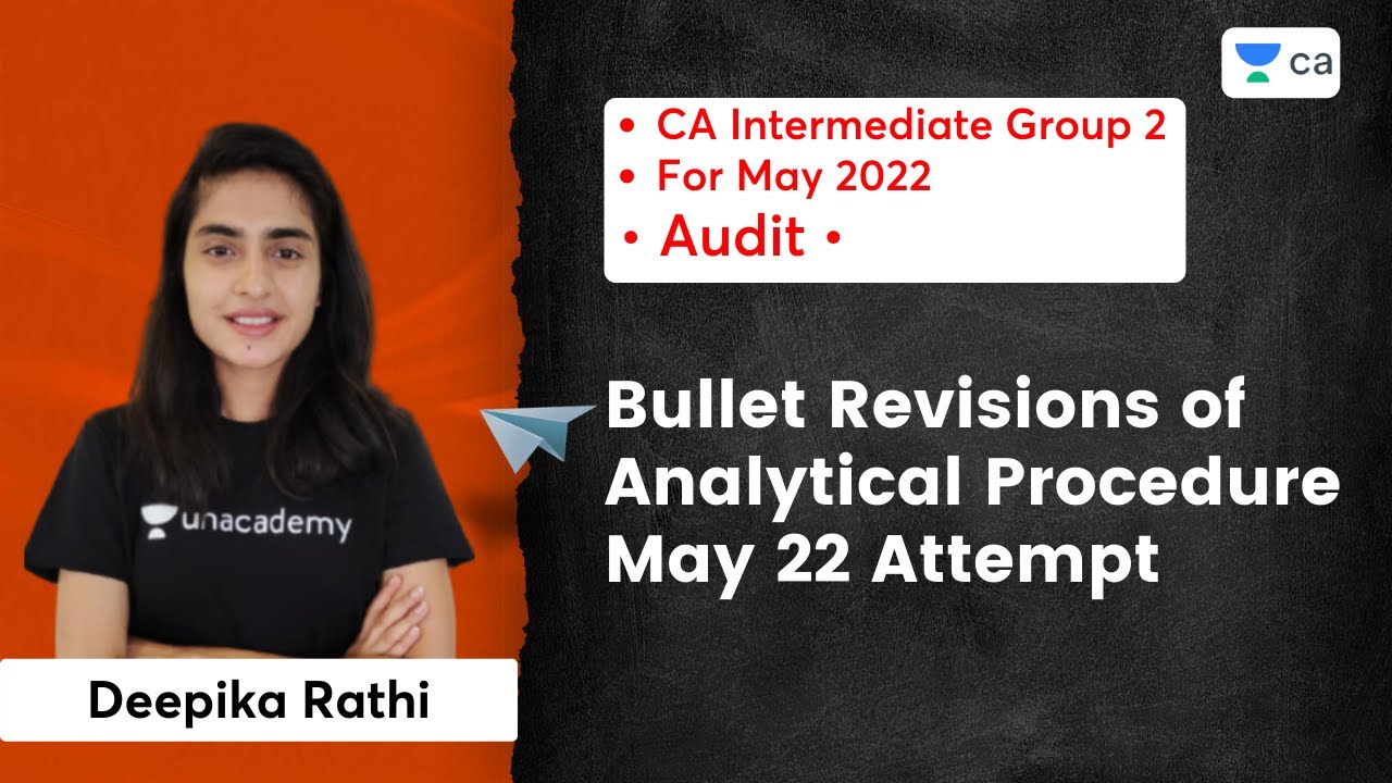 L1 Bullet Revisions of Analytical procedure | May 22 CA Attempt ...