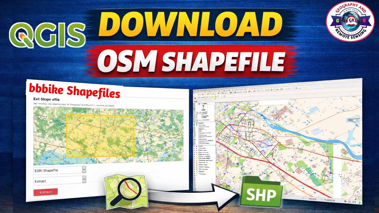 How to Download OpenStreetMap Shapefile using BBBike | OSM to QGIS ...