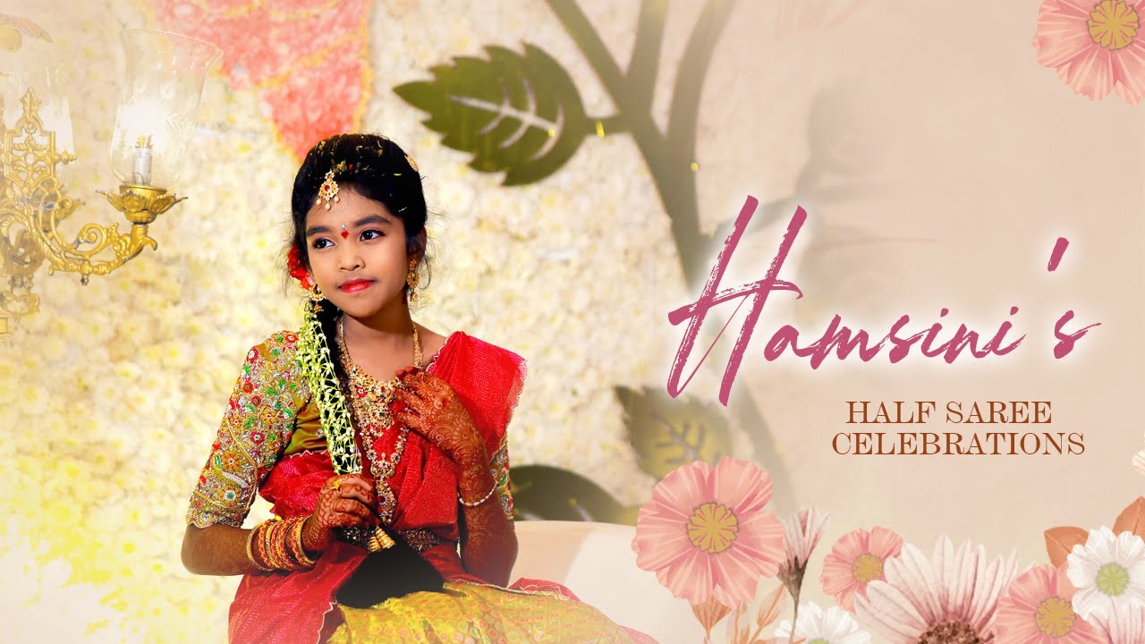 Hamsini Halfsaree Celebrations 4k | halfsaree teaser | Cinematic Video ...