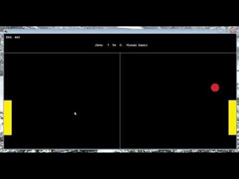 Pong (Juego desarrollado en java) - YouTube