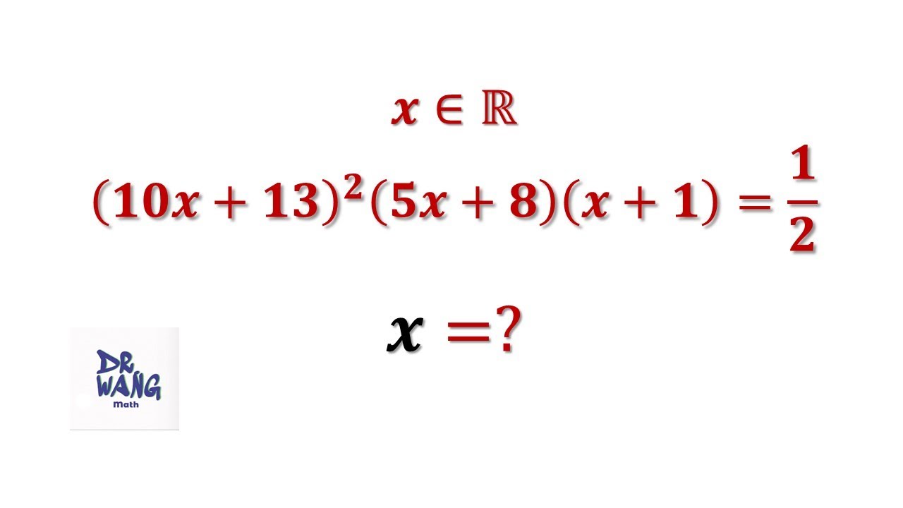 How to Solve This 4th Degree Equation | Olympiad Math - YouTube