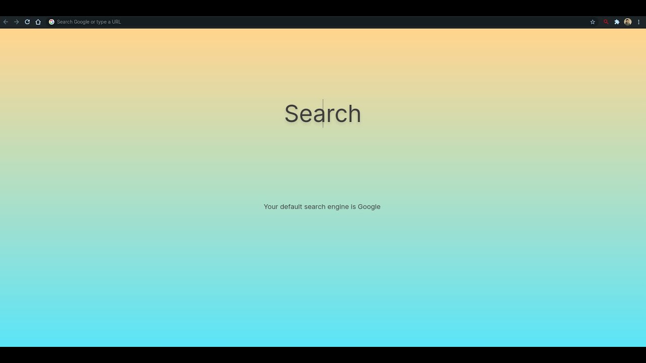 Minimalist New Tab v1.0.0 - YouTube
