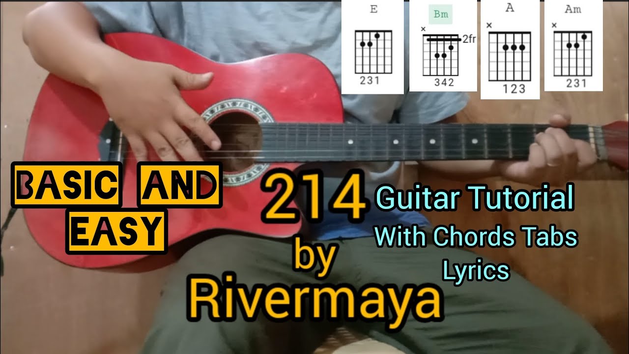 214 by Rivermaya Basic and Easy Guitar Tutorial with Chords Pattern and ...